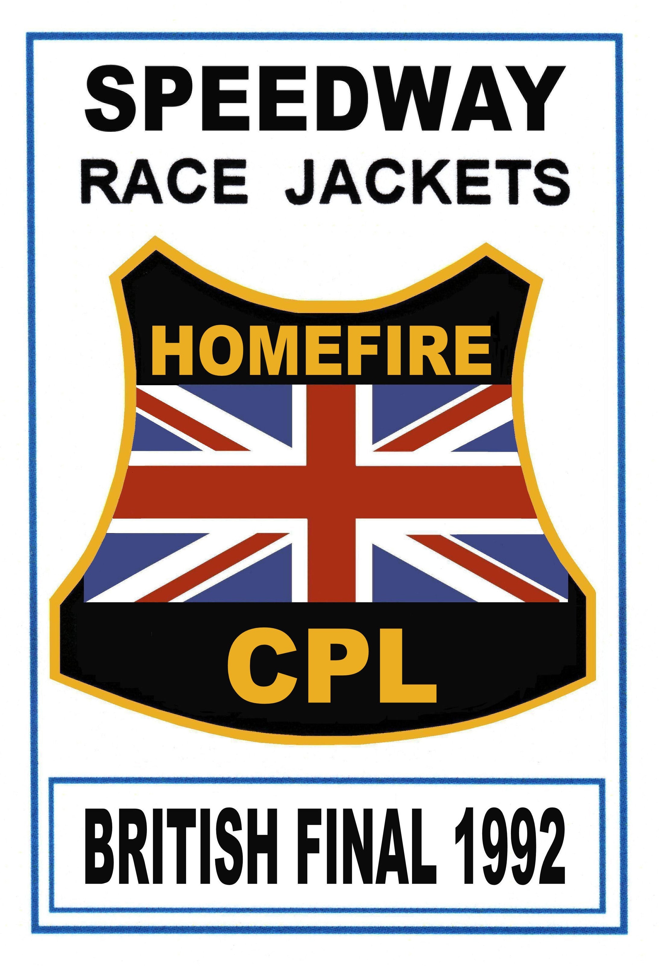 BRITISH final CARD1992 – Speedway Jackets